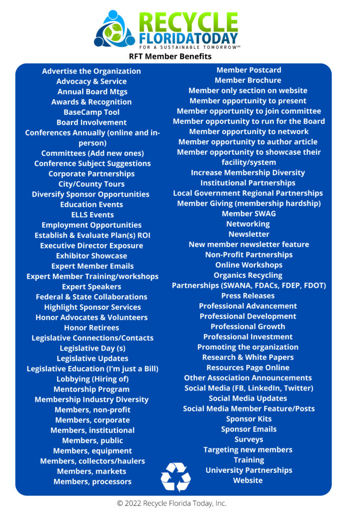 Member Benefits! – Recycle Florida Today, Inc.